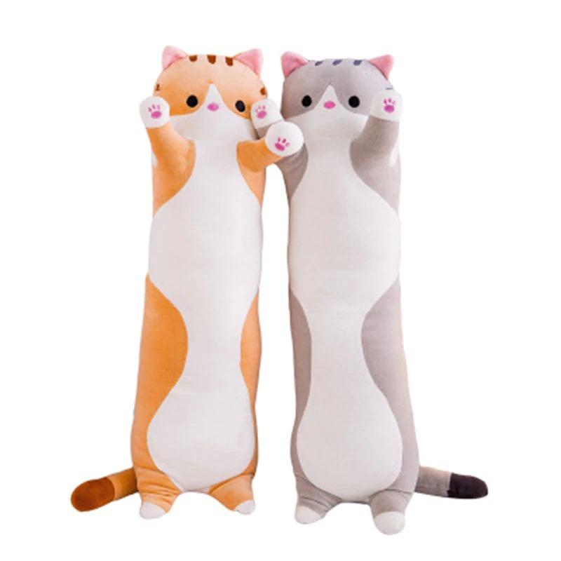 Cute Cat Long Plush Pillow - Dzordz Shop