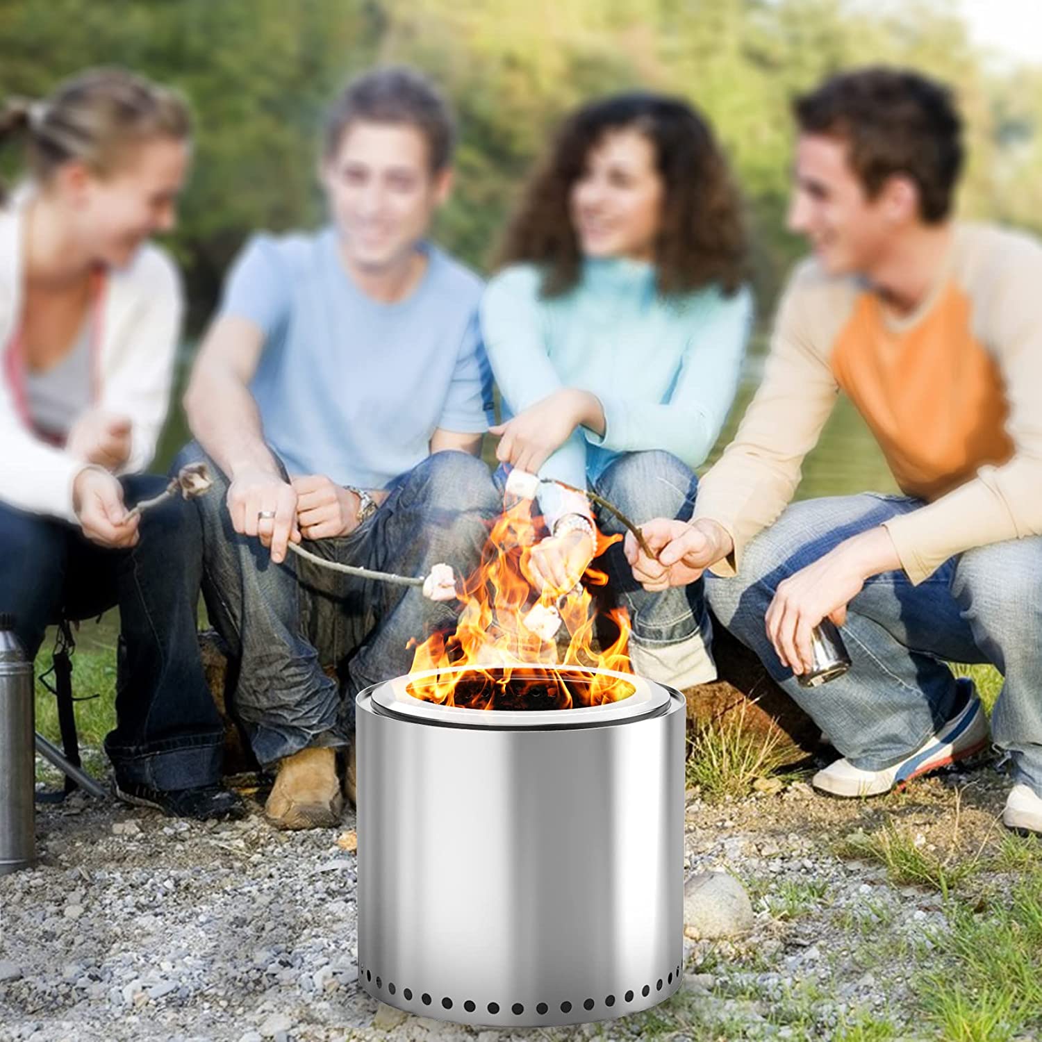 Stainless Steel Outdoor Smokeless Stove - Dzordz Shop
