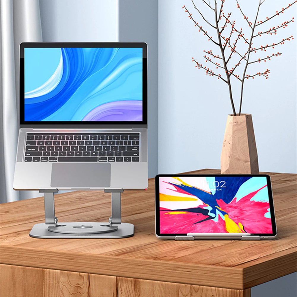 Adjustable 360° Rotating Aluminum Laptop Stand - Dzordz Shop