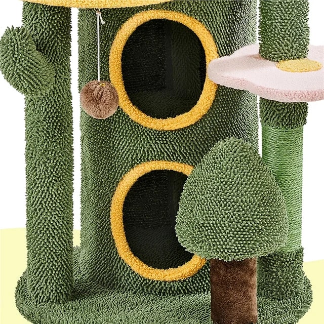 48.5″ Oasis-Themed Cat Tree Tower - Dzordz Shop